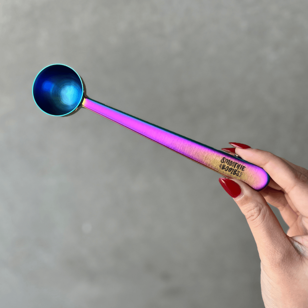 Rainbow Scoop Spoon With Clip – The Smoothie Bombs